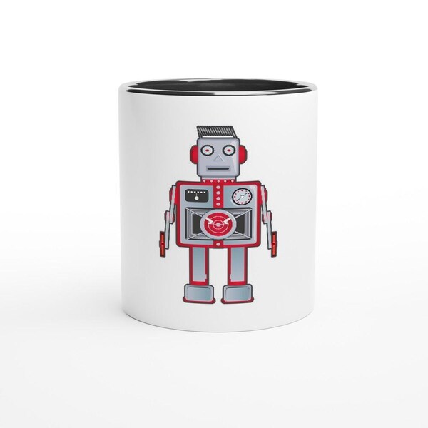 Robot Mug - Etsy