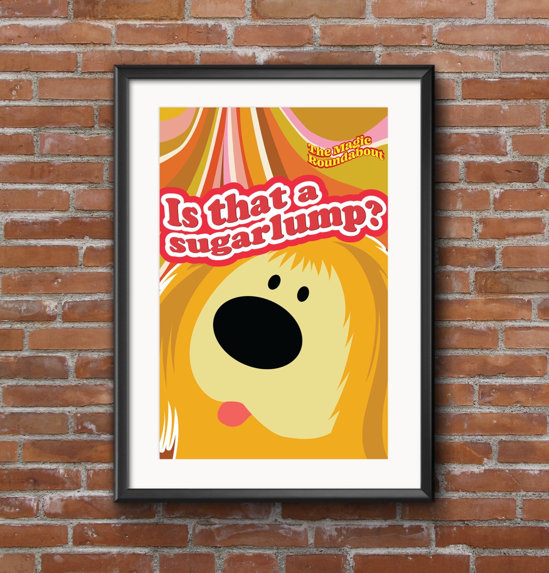 Classic Magic Roundabout 60s Style Douglas the Dog Poster - Etsy