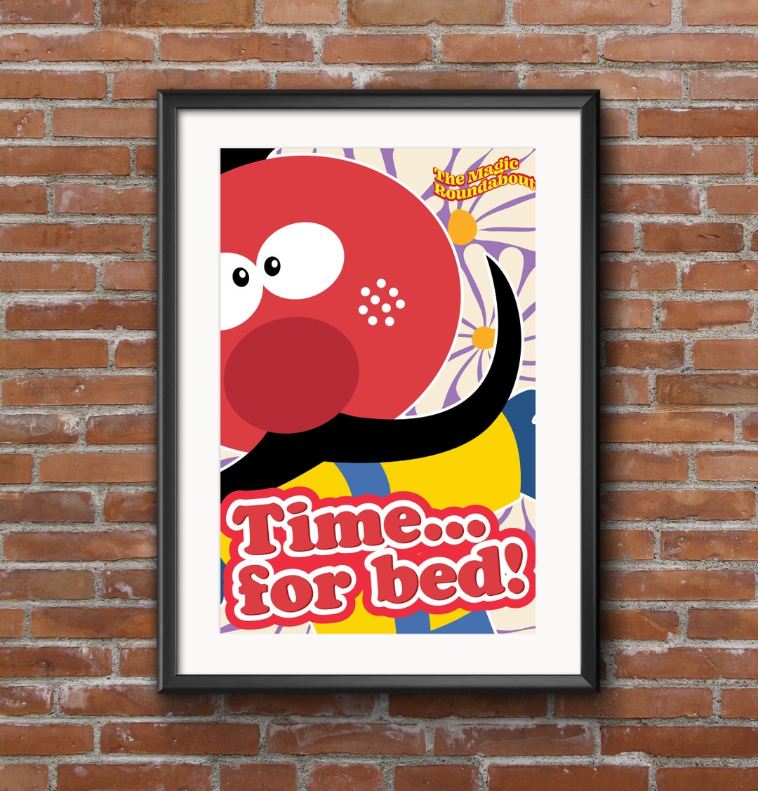 Classic Magic Roundabout 60s Style Zebedee Poster - Etsy