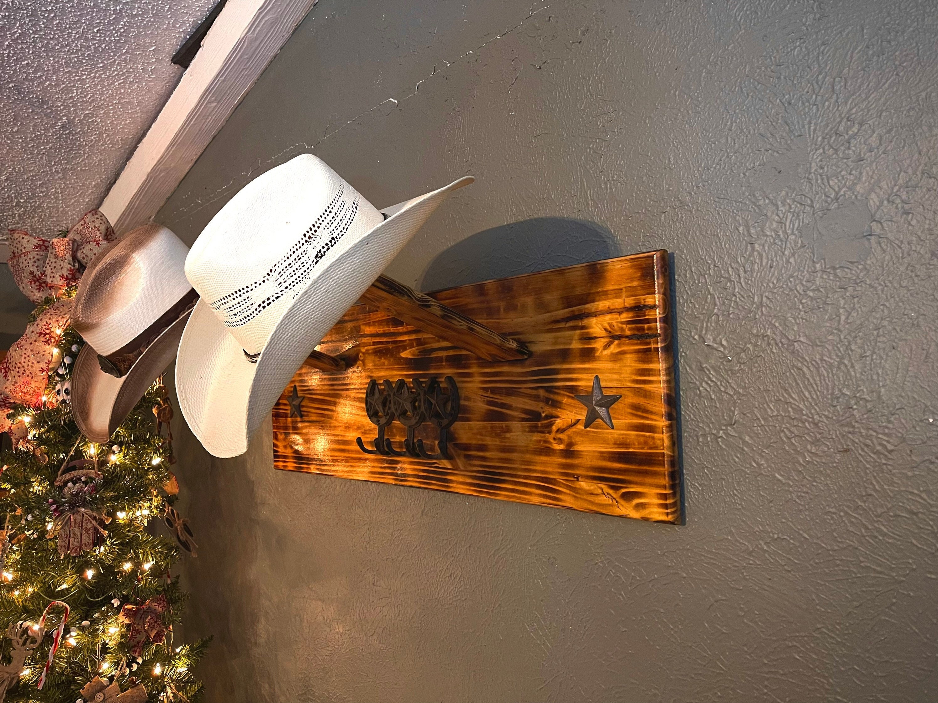 Custom Cowboy Hat Rack - Etsy