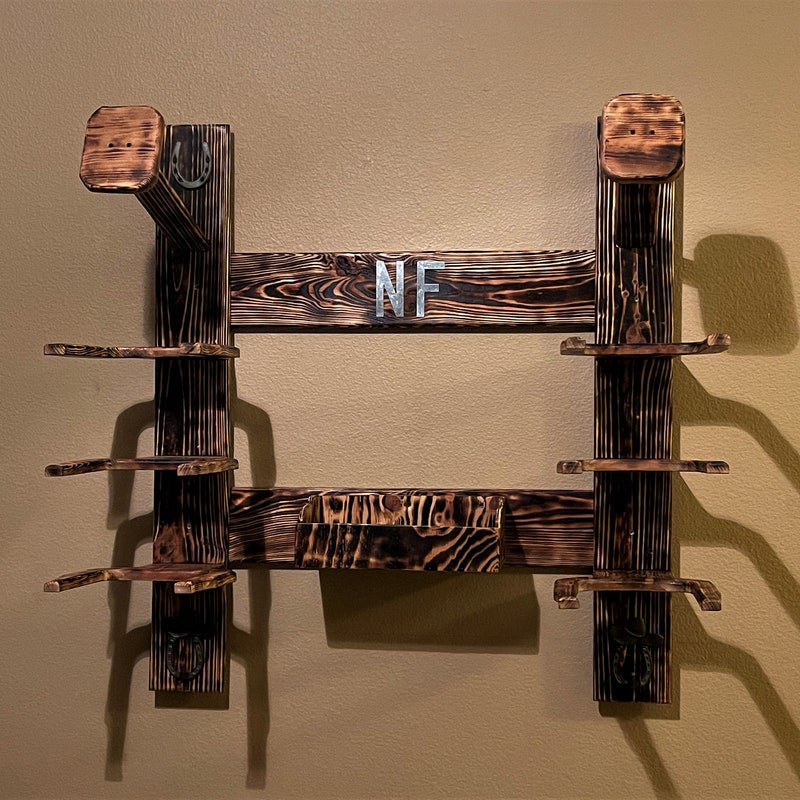 Wall Mounted Cowboy Hat Rack - Etsy