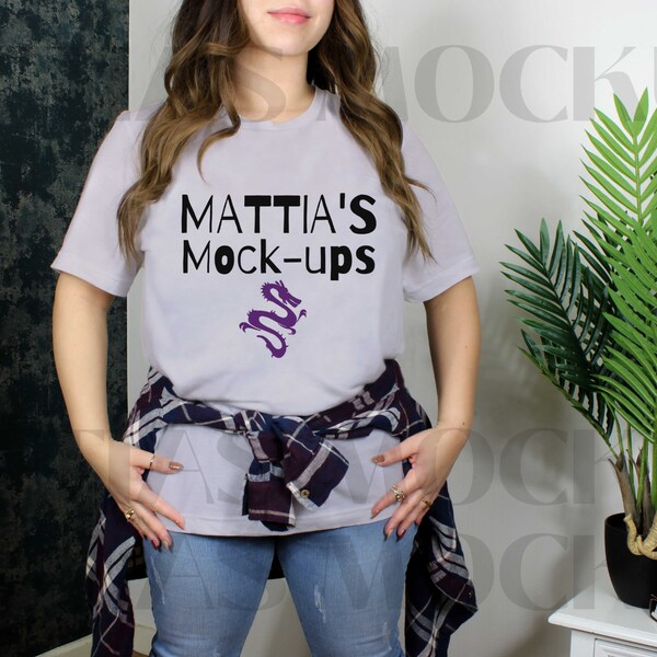 Bella Canvas Lavender Dust Mockup - Etsy