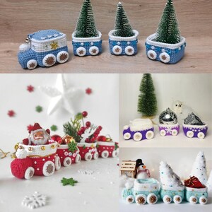 Train Crochet Pattern. Steam Engine With Carriages. Toy Train. - Etsy ...