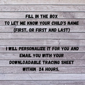 Personalized Name Tracing Sheet for Handwriting Practice, Homeschool ...
