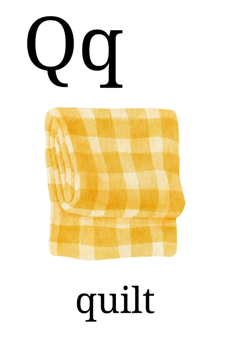 Homestead Themed Alphabet Flashcards/ Watercolor Alphabet Flashcards ...