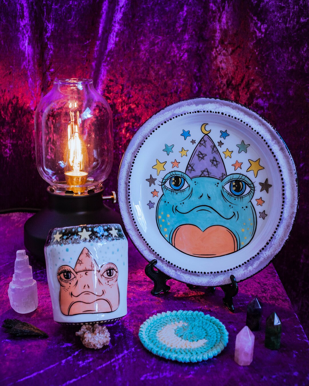 Toad Ceramic Set || Handmade Pottery Magical Witchcore Fairycore Gothic ...