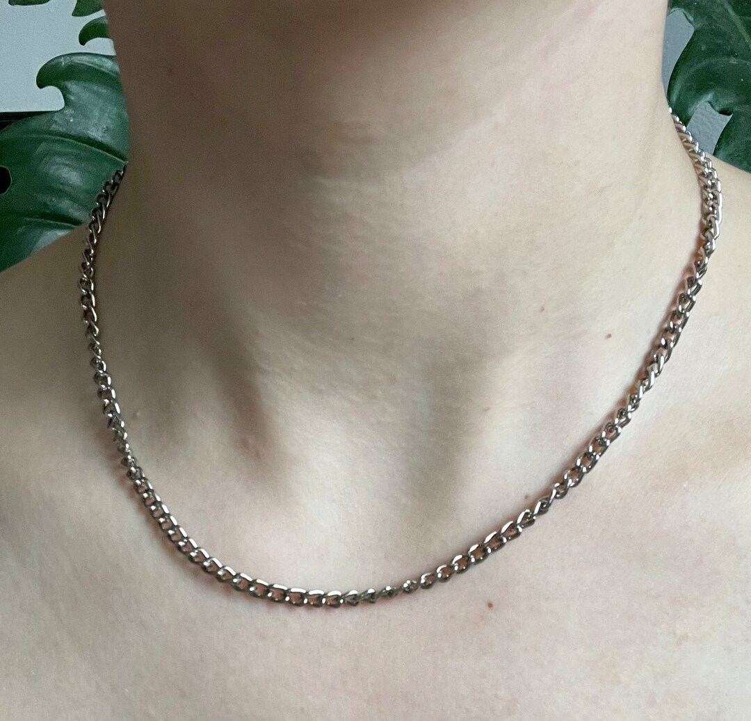 Filigree Link Chain Made of Stainless Steel Techno Everyday - Etsy