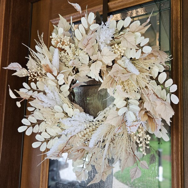 Monochromatic Fall Wreath - Etsy