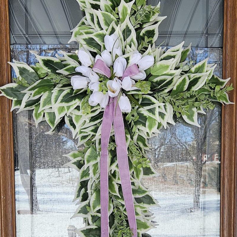 Religious Easter Wreath - Etsy