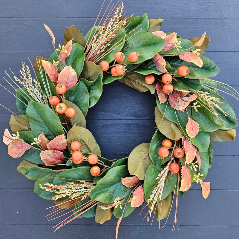 Magnolia Wreath - Etsy