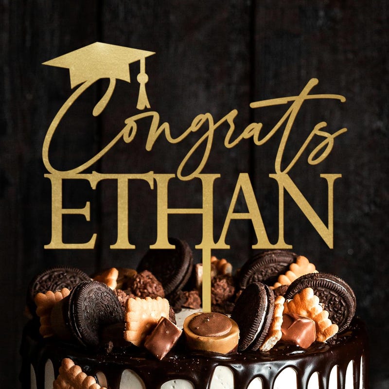 Graduation Cake Topper - Etsy