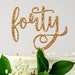 Forty Birthday Cake Topper | Acrylic Cake Topper | Wooden Forty Cake ...