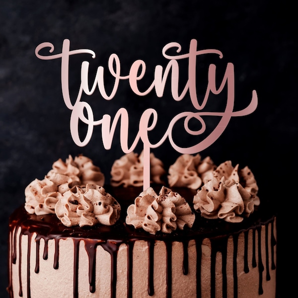 21 Cake Topper - Etsy