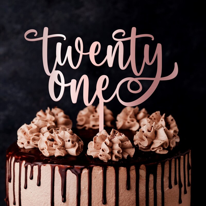 21 Cake Topper - Etsy