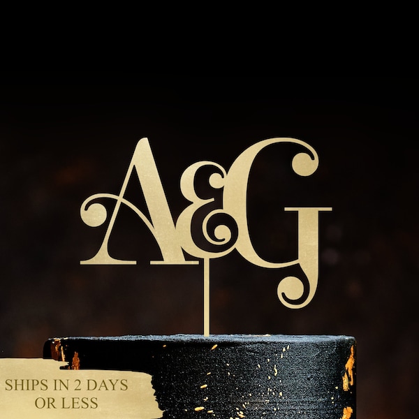 Gold Cake Topper - Etsy