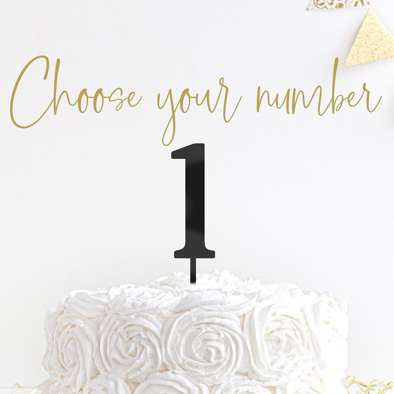 Number Cake Topper - Etsy