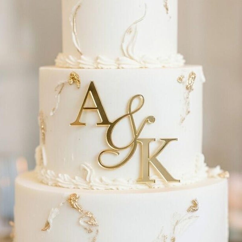 3 Initial Cake Letters - Etsy