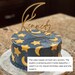 Moon Cake Topper With Name - Perfect for A Moon Birthday Theme, Space ...