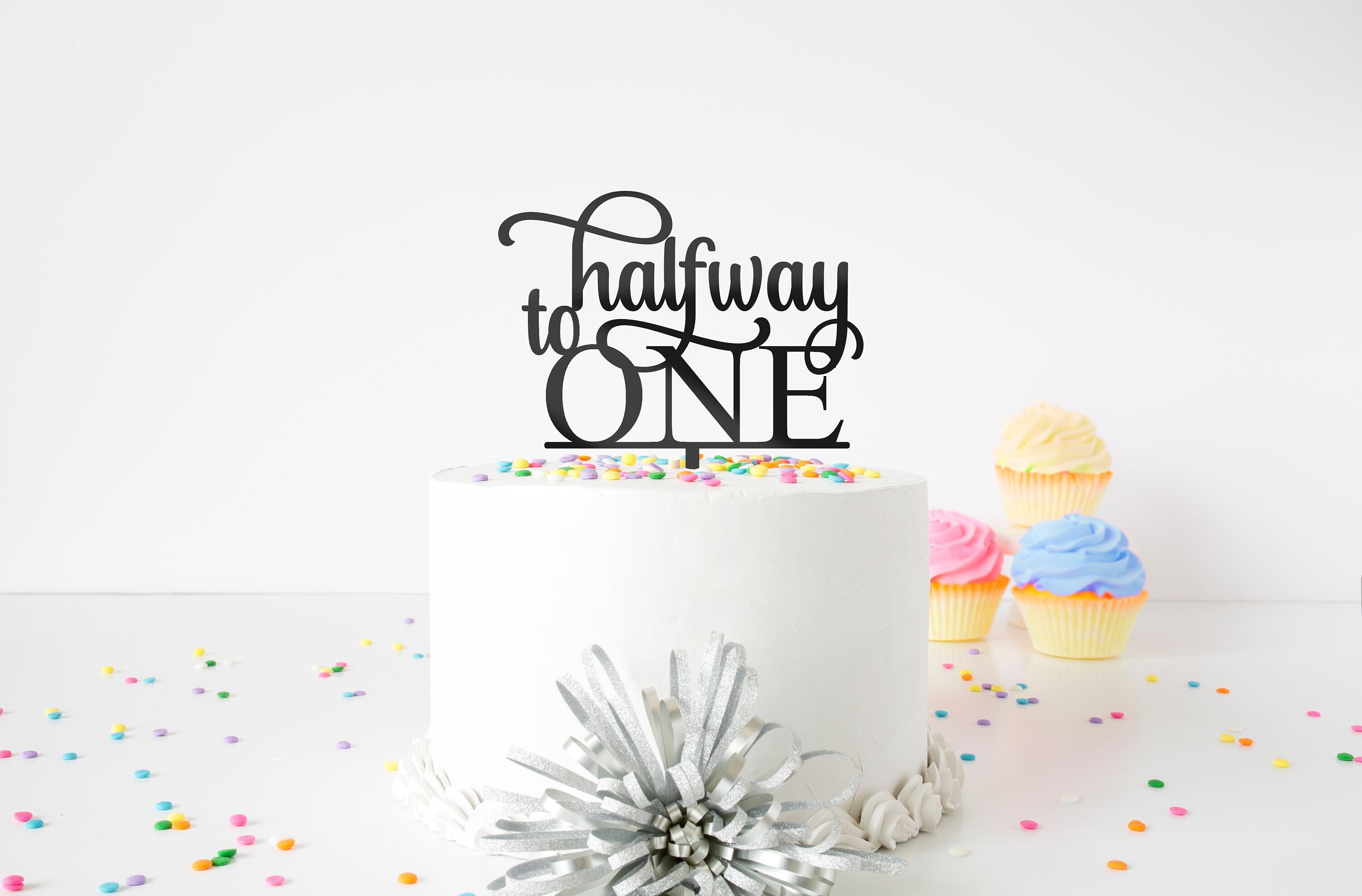 6 Month Cake Topper Acrylic Cake Topper Wooden Cake Topper - Etsy