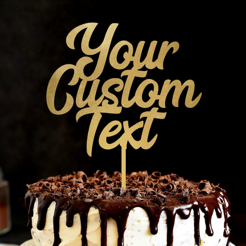 Custom Cake Topper - Etsy