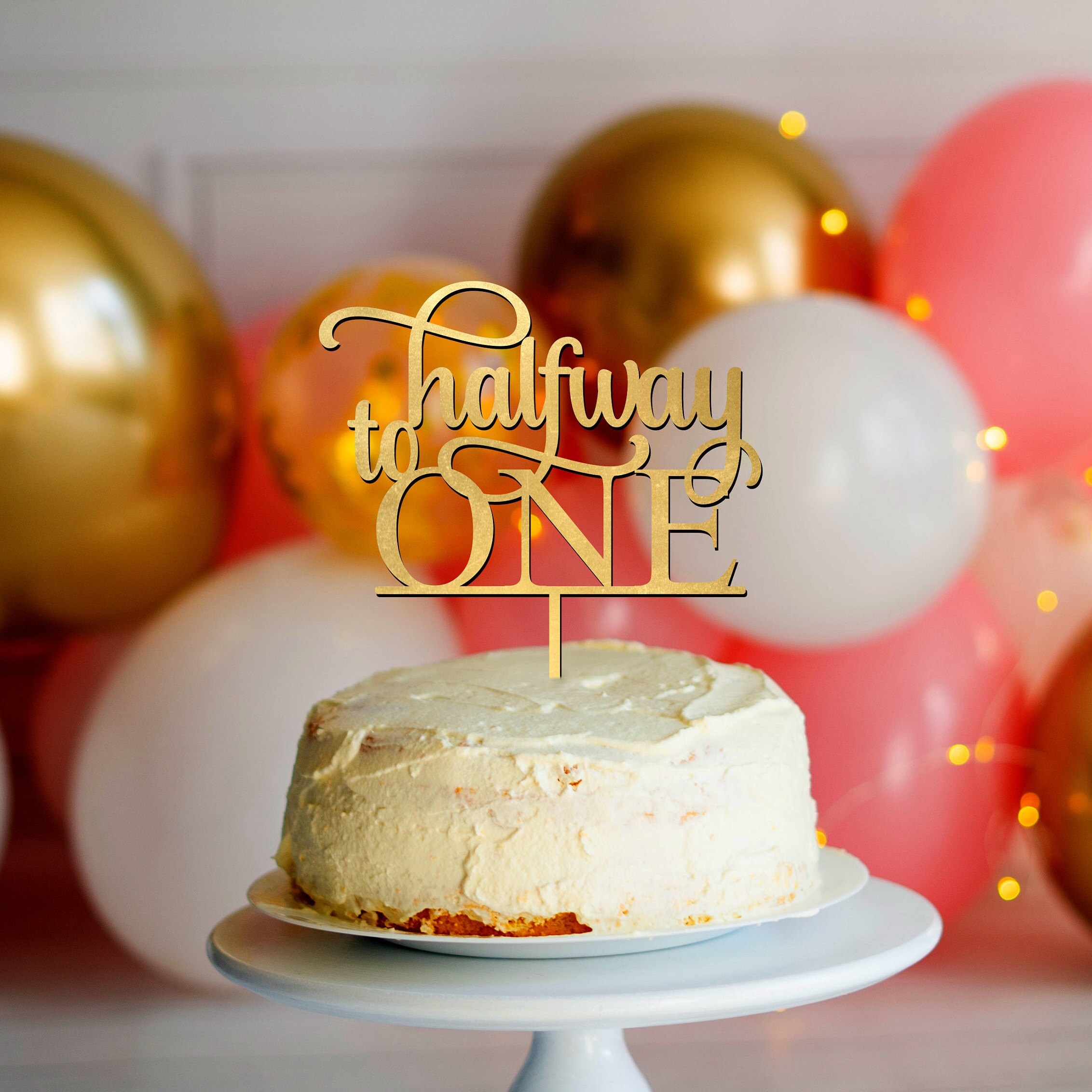 6 Month Cake Topper | Acrylic Cake Topper | Wooden Cake Topper | Custom ...