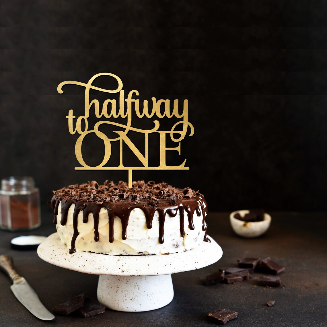 6 Month Cake Topper Acrylic Cake Topper Wooden Cake Topper - Etsy