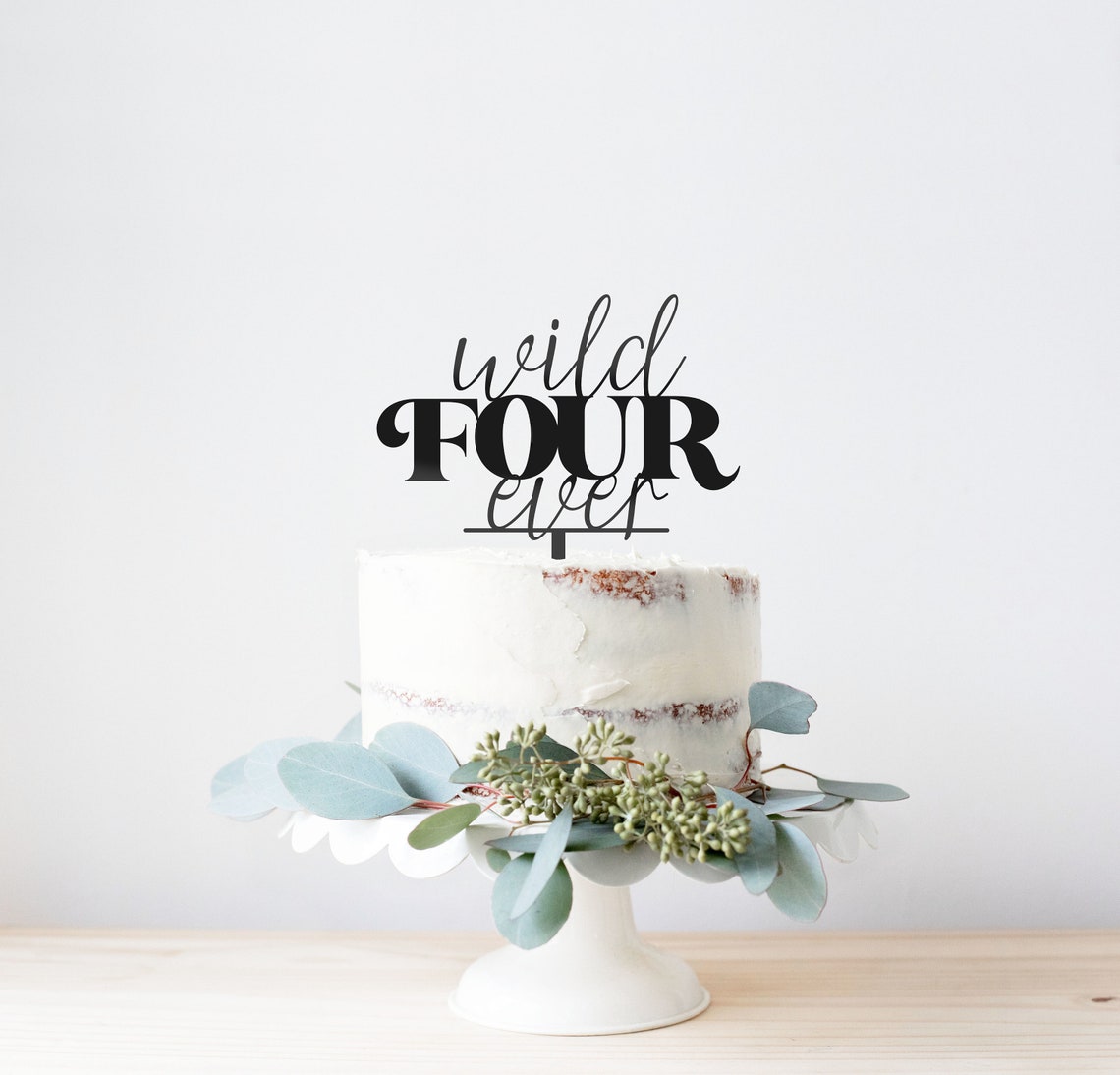 4th Birthday Cake Topper | Acrylic Birthday Cake Topper | Wooden Cake ...