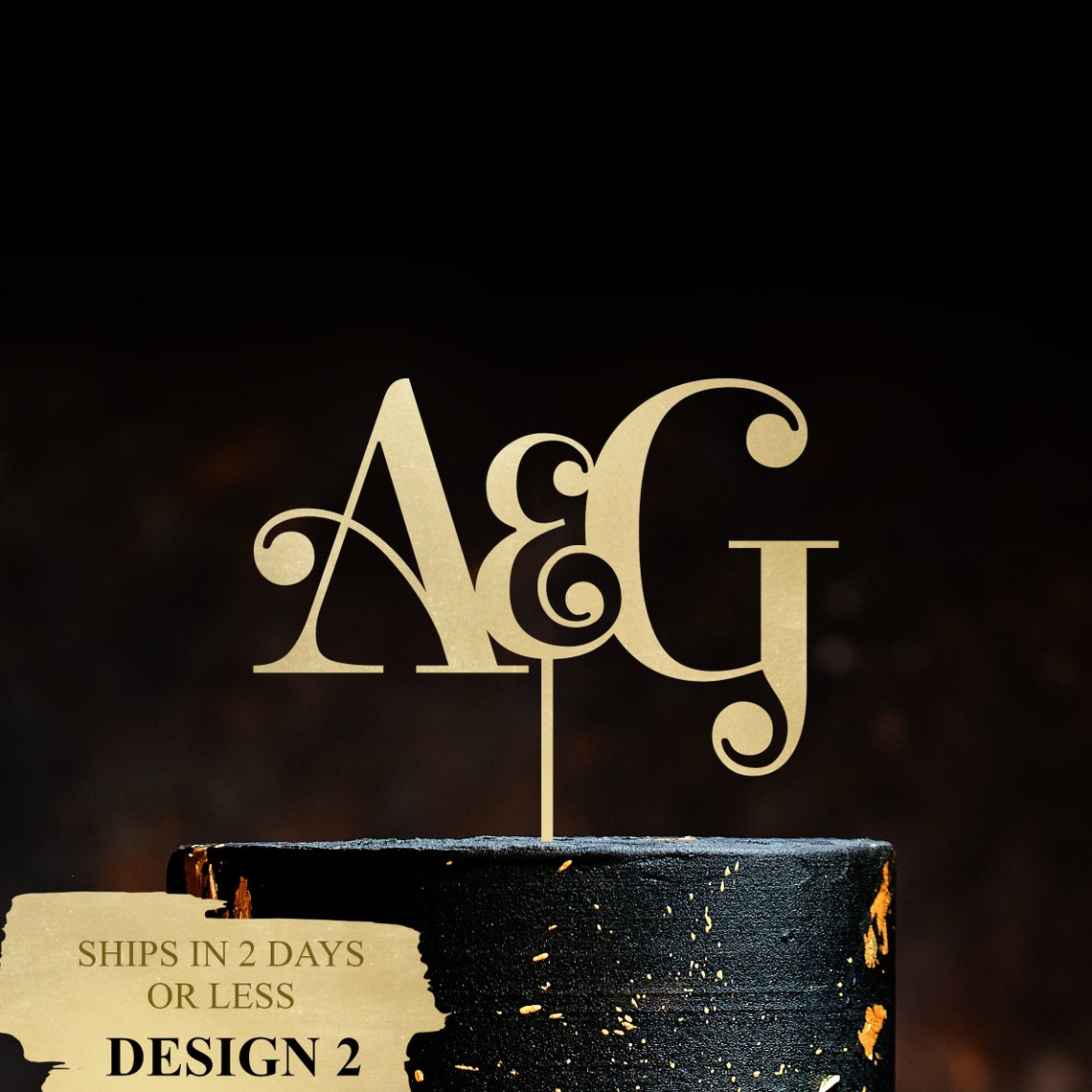 Letter Cake Topper for Wedding Initial Cake Topper - Etsy