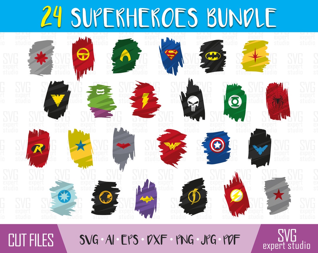 Superhero Bundle SVG Superhero Svg Superhero Tshirt - Etsy