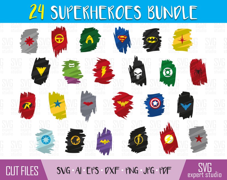 Superhero Bundle SVG Superhero Svg Superhero Tshirt - Etsy