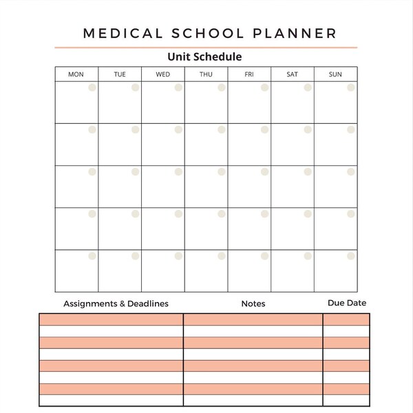 Medical Planner - Etsy