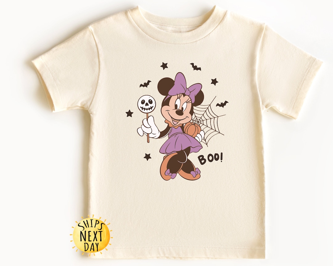 Minnie Boo Toddler Shirt, Minnie Ghost Kids Shirt, Disney Halloween ...