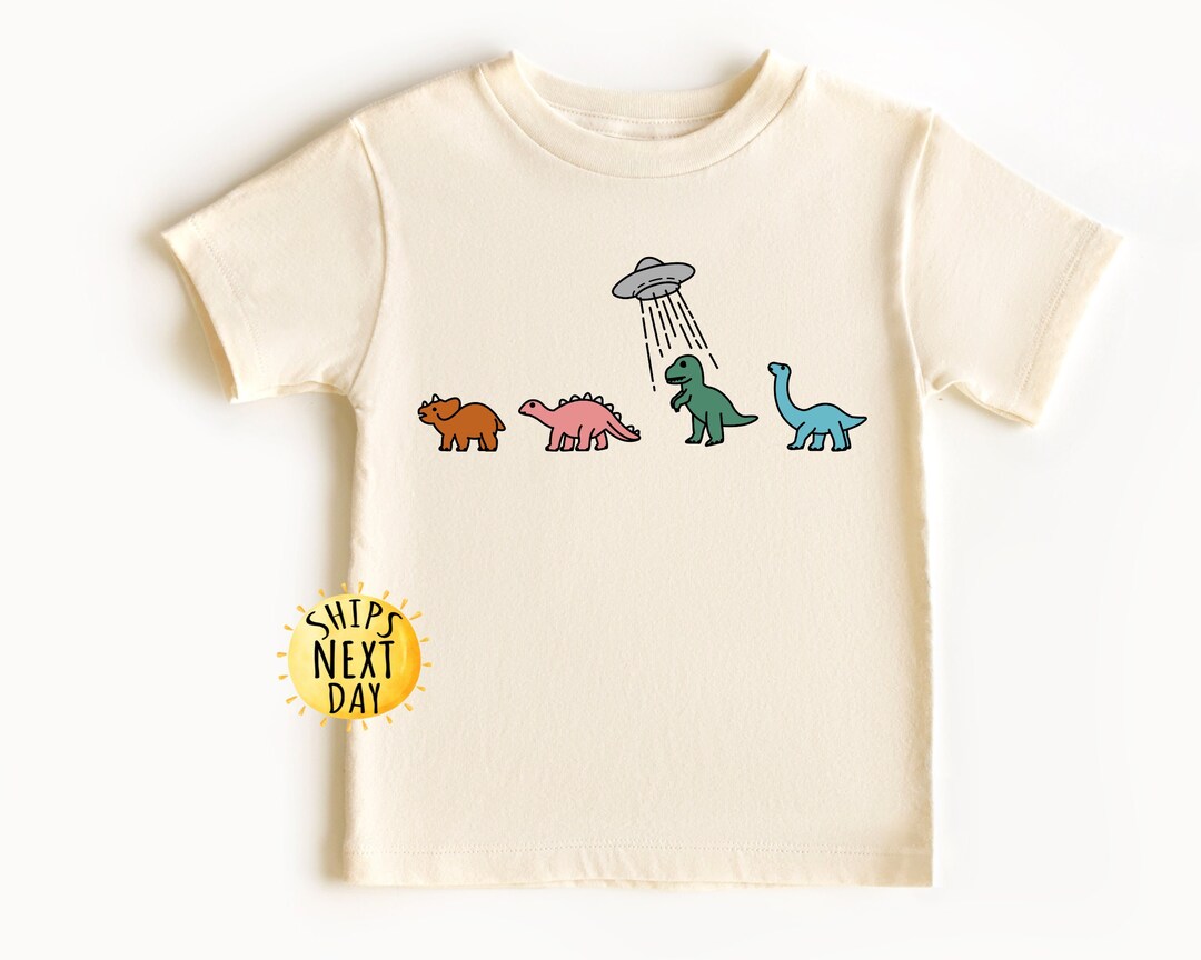Dinosaur Alien Abduction Shirt, Cute Dinosaur Sweater, Funny Dino Shirt ...