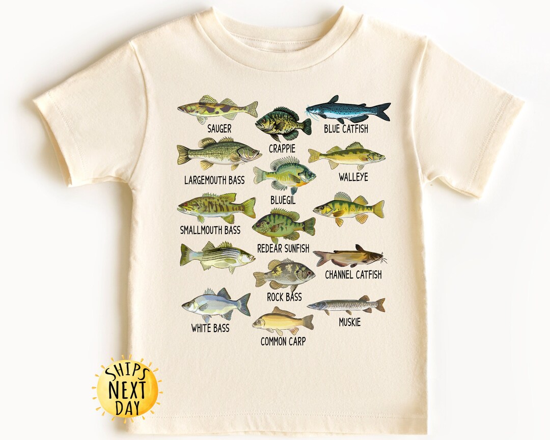 North American Fish Toddler Shirt, Fisherman Gift, Cute Fish Biologist ...