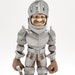 Multicolored 3D Printed Knight in Armor - Lifelike Miniature Decoration ...