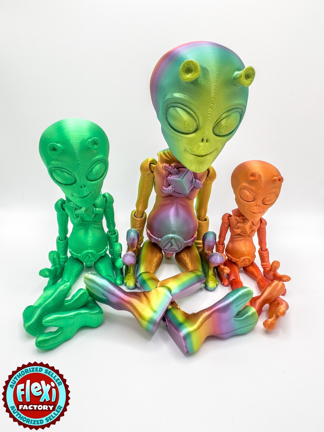 Alien / Articulated / Flexi Factory / 3D Printed / Movable / Fidget - Etsy