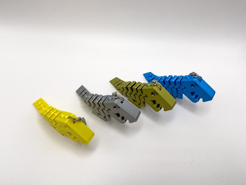 Rex Keychain / Articulated / 3D Printed / Movable / Fidget / - Etsy