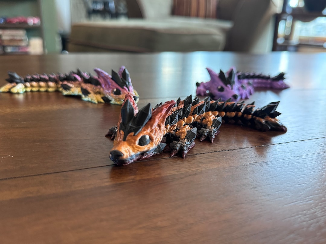 3D Printed Crystal Wolf Dragon! - Etsy