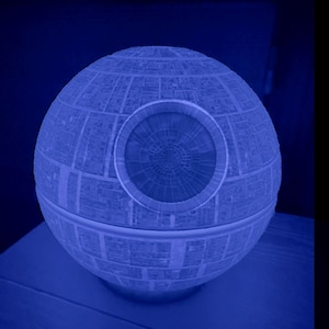 3D Printed Death Star Lamp – Star Wars Decor, RGB Color Changing - Etsy