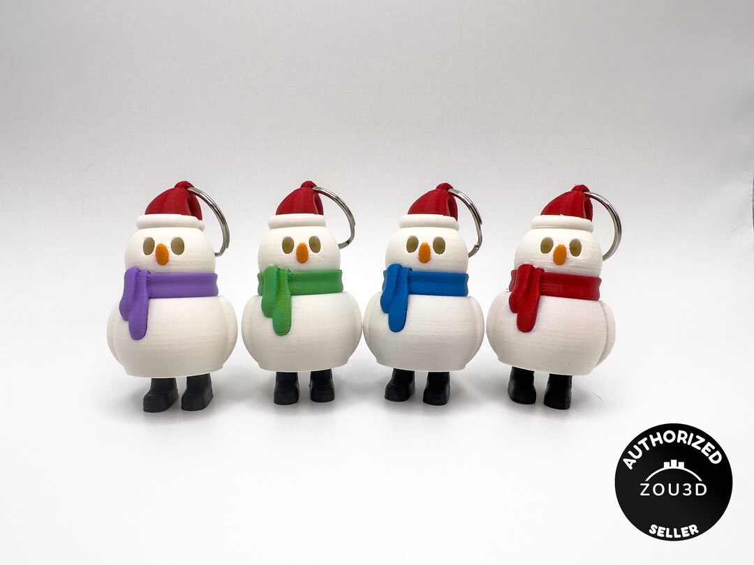 Snowman With Feet!!! / Full Colored / 3D Printed - Etsy