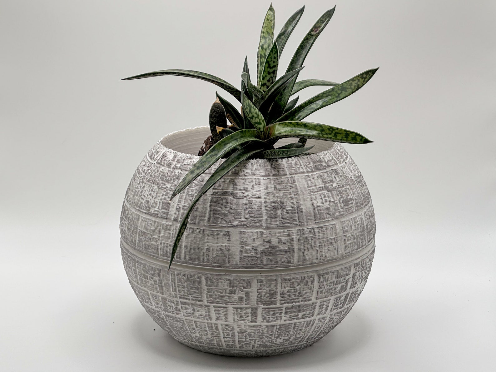 Hand-painted Death Star Planter Unique Sci-fi Decor for Star - Etsy
