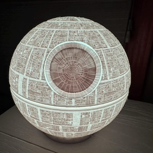 Illuminate Your Space With a 3D Printed Death Star Lamp - Perfect for ...