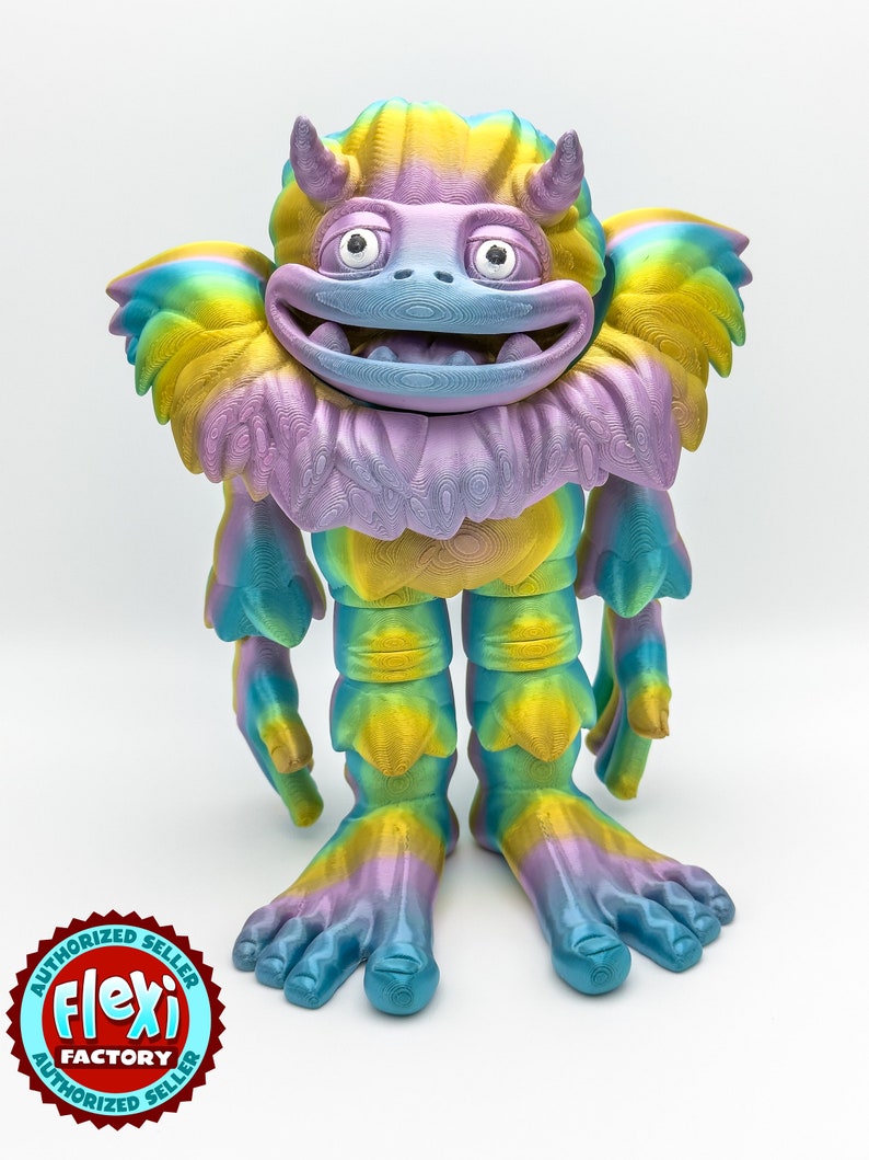 Yeti / Articulated / Flexi Factory / 3D Printed / Movable - Etsy