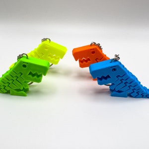 Rex Keychain / Articulated / 3D Printed / Movable / Fidget / Dinosaur ...