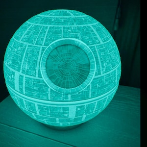 Illuminate Your Space With a 3D Printed Death Star Lamp - Perfect for ...
