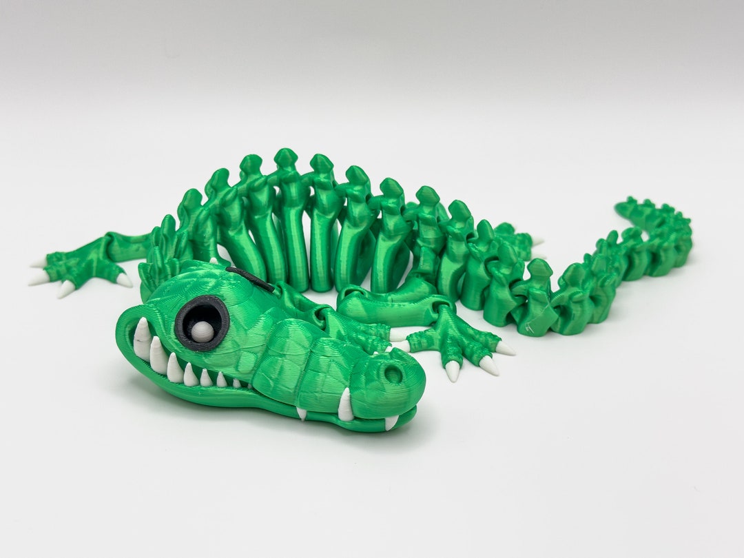 Get Your Jaws on Our 3D Printed, Multi-color Articulating Crocodile ...