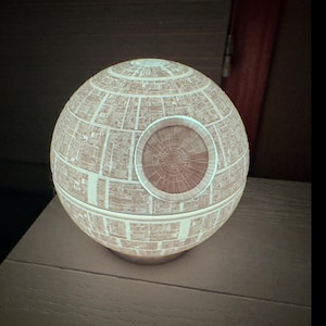 Illuminate Your Space With a 3D Printed Death Star Lamp - Perfect for ...
