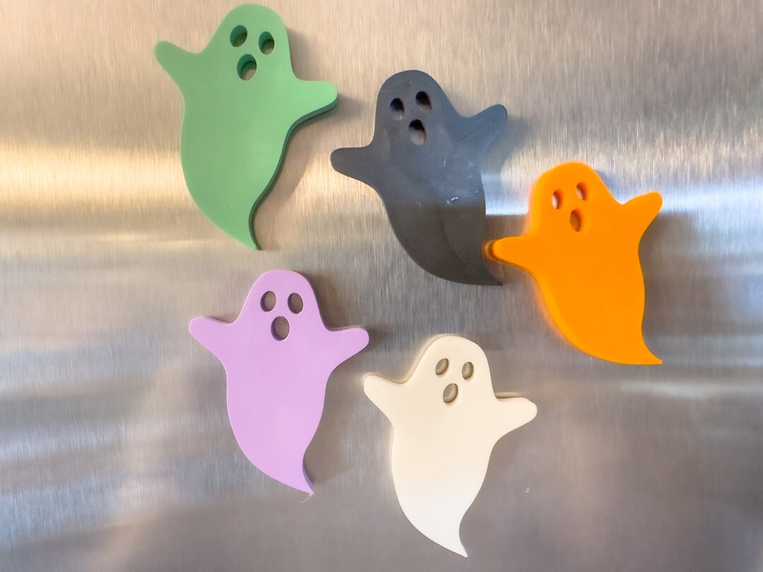 Spooky and Playful 3D Printed Ghost Magnet - Halloween Decor and Fridge ...