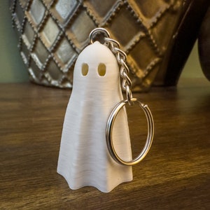Fluorescent Ghost Keychain With Hidden Feet / Multiple Colors / 3D ...