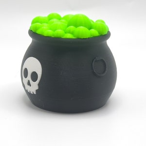 Spooky and Fun 3D Printed Skull Cauldron - Halloween Decor and Storage ...